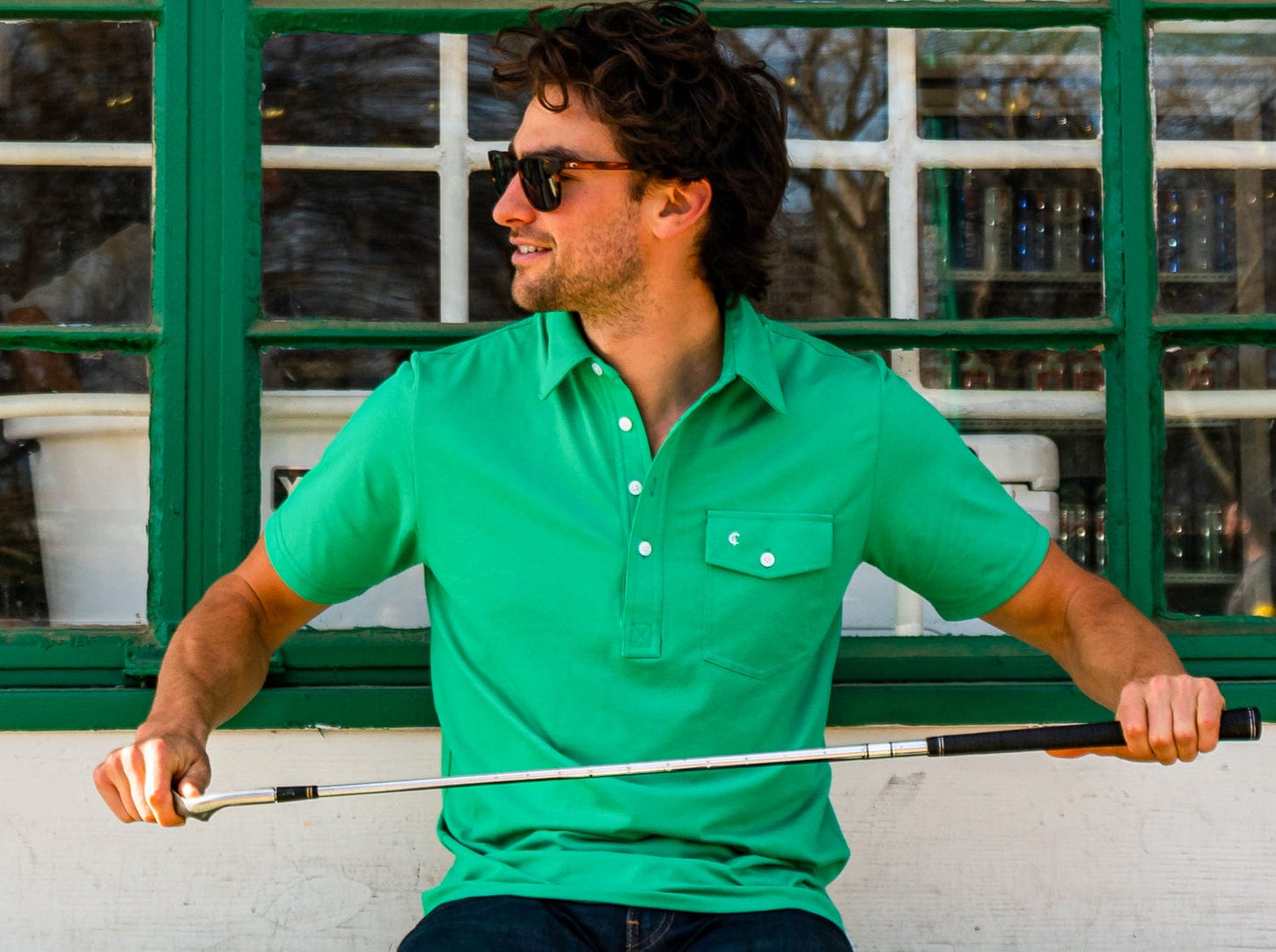 Performance Players Shirt - Golf Green – Criquet Shirts