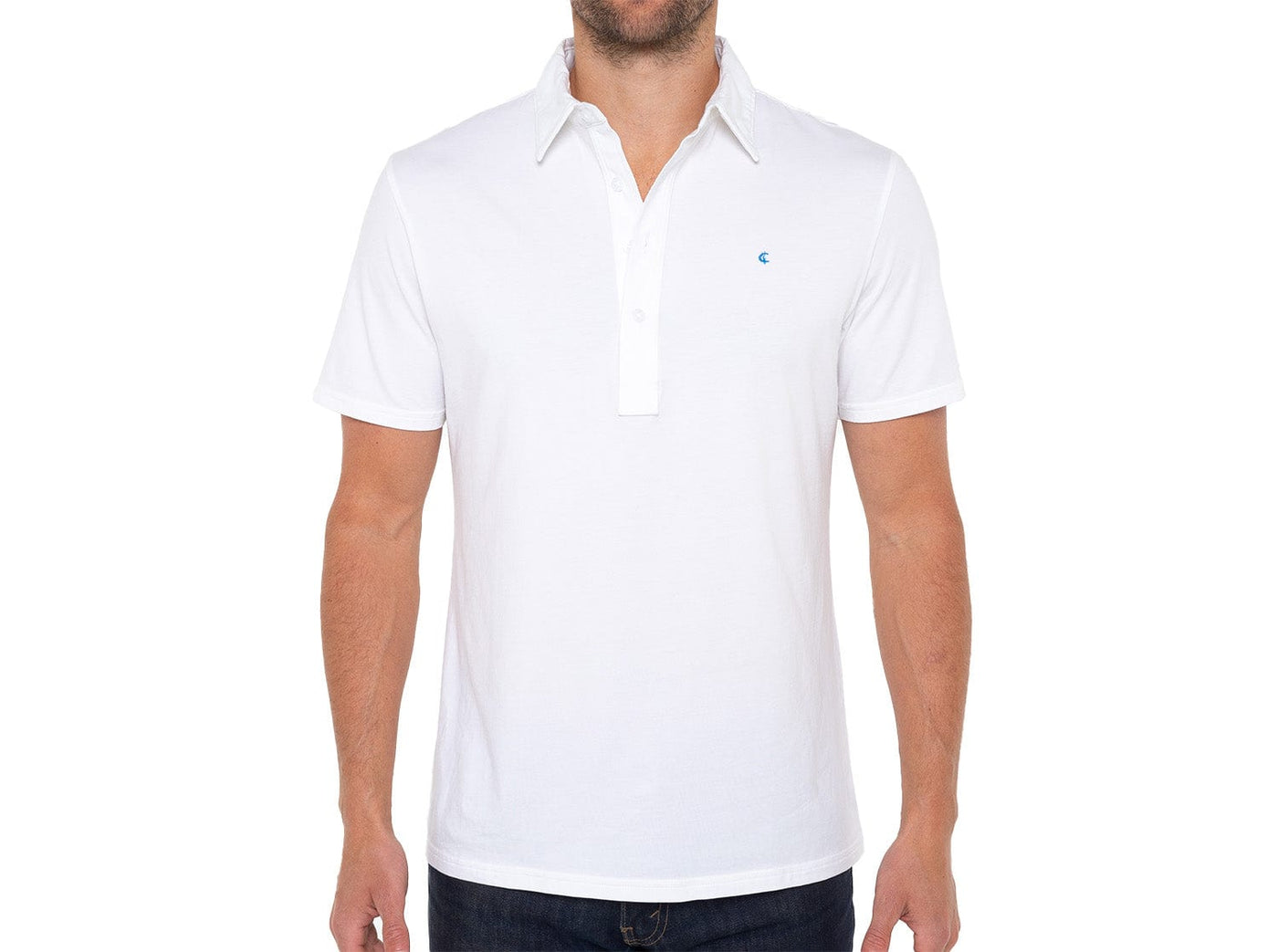 Slim Fit Top-Shelf Range Polo - Bright White – Criquet Shirts